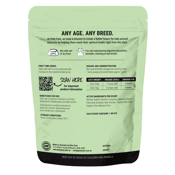Petz Park Supplement For Cats | Probiotic