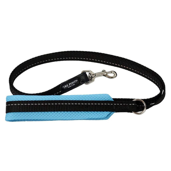 Tre Ponti Mesh Dog Lead, Blue
