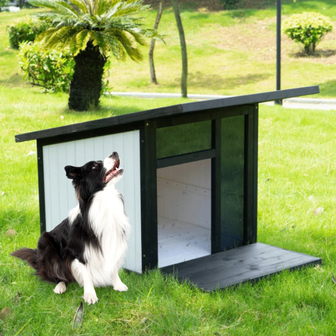The Retreat Modern Dog House, Wooden Dog Kennel