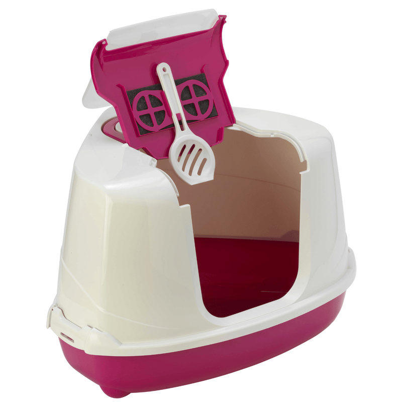 Moderna Flip Cat Corner Enclosed Cat Litter Box